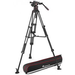 Manfrotto Nitrotech 612 Aluminium Video-Stativ mit Mittelspinne