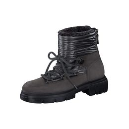 Paul Green Leder-Boots in Schwarz/ Anthrazit - 59% | Gr&ouml;&szlig;e 38 | Damen-stiefel