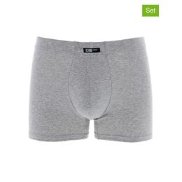 COTONELLA 2er-Set: Boxershorts in Grau - 43% | Gr&ouml;&szlig;e S | Herren-waesche