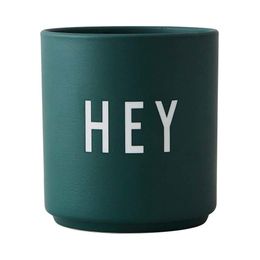 Design Letters Kaffeebecher "Hey" in Gr&uuml;n - 250 ml - 25% | Gedeckter-tisch