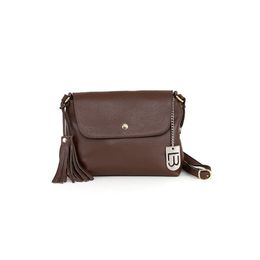 Lucca Baldi Leder-Umh&auml;ngetasche "Bagni" in Dunkelbraun - (B)25 x (H)17 x (T)7 cm - 74% | Damen-taschen