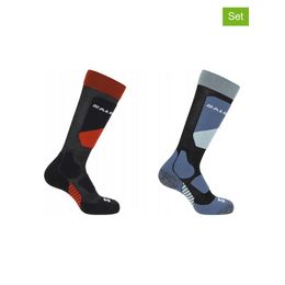 Salomon 2er-Set: Funktionssocken "Access JR" in Schwarz/ Blau/ Rot - 20% | Gr&ouml;&szlig;e 23-26 | Kinder-outdoor-waesche