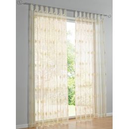 HEINE HOME Dekostore in Creme - 70% | Gr&ouml;&szlig;e 245x140 cm | Gardinen-vorhaenge