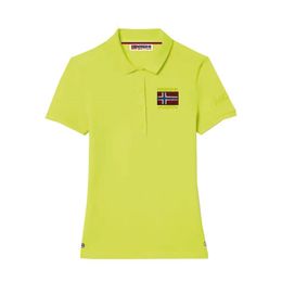 Geographical Norway Poloshirt in Gelb - 71% | Gr&ouml;&szlig;e XL | Damen-tops