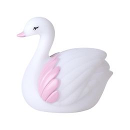 Rice LED-Dekoobjekt "Swan" in Wei&szlig;/ Rosa - (B)7,5 x (H)9 cm - 29% | Dekofiguren