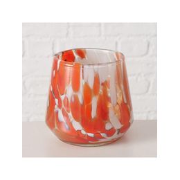 Boltze Windlicht "Layla" in Transparent/ Orange - (H)9,5 x &Oslash; 9 cm - 20% | Kerzen-vasen