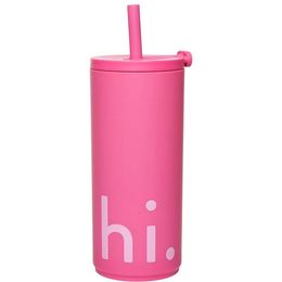 Design Letters Becher "hi." in Pink - 500 ml - 41% | Gedeckter-tisch