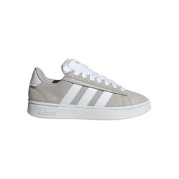 Adidas Leder-Sneakers "Grand Court Alpha" in Grau/ Wei&szlig; - 22% | Gr&ouml;&szlig;e 42,5 | Herrensneakers