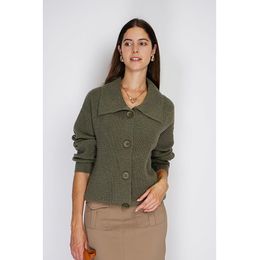 William de Faye Cardigan in Khaki - 69% | Gr&ouml;&szlig;e 40 | Damen-pullover-cardigans