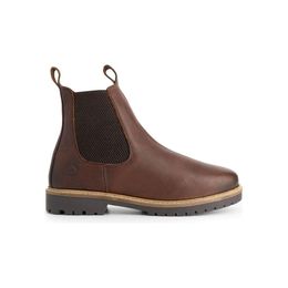 TRAVELIN' Leder-Chelsea-Boots "Romstad" in Braun - 55% | Stiefeletten