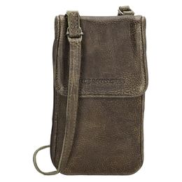 HIDE & STITCHES Leder-Handytasche in Oliv - (B)11 x (H)20 x (T)2 cm - 61% | Damen-handytaschen