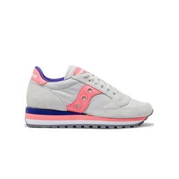 Saucony Leder-Sneakers "Jazz Triple" in Grau/ Pink - 76% | Gr&ouml;&szlig;e 37,5 | Damen-sneakers
