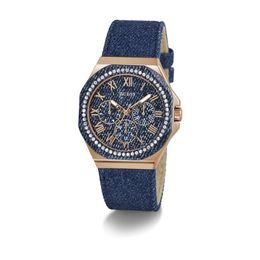 Guess Uhr 'Glaze' Damen Gr&ouml;&szlig;e One Size blau / gold