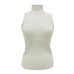 Herrlicher Pullunder in Creme - 68% | Gr&ouml;&szlig;e XL | Damen-pullover-cardigans