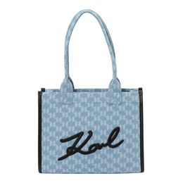 K by KARL LAGERFELD Karl Lagerfeld Shopper 'Skuare' Damen Gr&ouml;&szlig;e One Size blue denim / schwarz / wei&szlig;