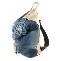 Marlon Rucksack in Blau/ Beige - (B)31 x (H)41 x (T)13,5 cm - 70% | Damen-taschen