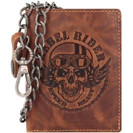 Green Burry Greenburry Wallet 'Rebel Rider Biker' male Brown size One Size