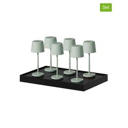 lumisky 6er-Set: LED-Tischleuchte "Kelly Mini" in Khaki - (H)22 x &Oslash; 8,2 - 55% | Tischleuchten