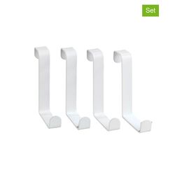 Wenko 4er-Set: Handtuchheizk&ouml;rper-Haken in Wei&szlig; - 10% | Badezimmer-accessoires