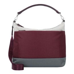 Jost Schultertasche Damen Gr&ouml;&szlig;e One Size grau / bordeaux / wei&szlig;