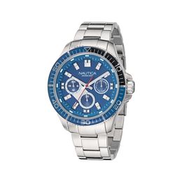Nautica Analog Watch 'Windrose' male Silver size One Size