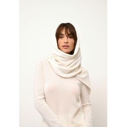 Perfect Cashmere Kaschmir-Schal "Spencer" in Wei&szlig; - (L)200 x (B)30 cm - 55% | Damen-schals-tuecher