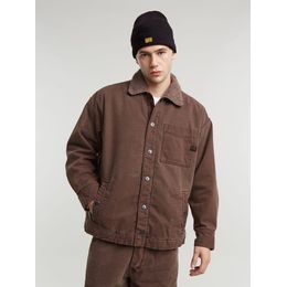G-Star Raw G-Star &Uuml;bergangsjacke in Braun - 62% | Gr&ouml;&szlig;e S | Herren-plussize