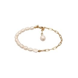 Elli Premium Bracelet female Gold, White size 19