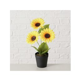 Boltze Topfpflanze "Sonnenblume" in Gr&uuml;n/ Gelb - (H)33 x &Oslash; 25 cm - 31% | Kerzen-vasen