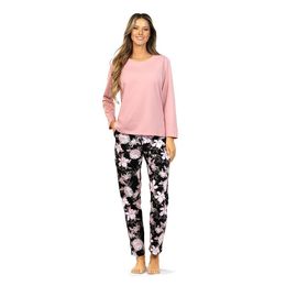 Wiesmann Pyjama in Rosa/ Schwarz - 54% | Gr&ouml;&szlig;e M | Damen-loungewear