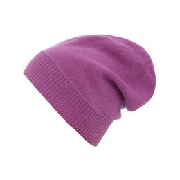 Zwillingsherz Kaschmir-Beanie in Lila - 47% | Damen-muetzen-caps