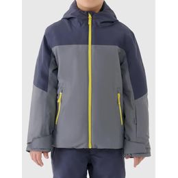 4F Ski-/ Snowboardjacke in Grau - 47% | Gr&ouml;&szlig;e 164 | Kinder-outdoor-jacken