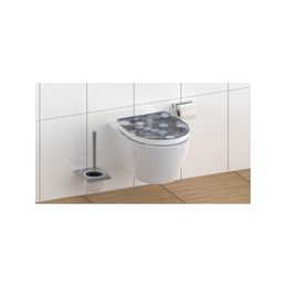 Sch&uuml;tte Sch&uuml;tte WC-Sitz mit Absenkautomatik "Round dips" in Grau - 10% | Badezimmer-accessoires