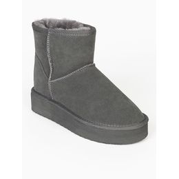 Gooce Leder-Winterboots "Thimble" in Grau - 65% | Gr&ouml;&szlig;e 38 | Damen-stiefel
