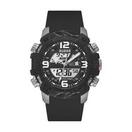 Guess Digitaluhr ' SLATE ' Herren Gr&ouml;&szlig;e One Size schwarz / silber / wei&szlig;