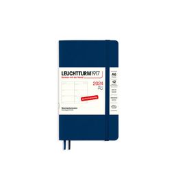 LEUCHTTURM1917 Wochenkalender in Dunkelblau - (B)9 x (H)15 cm, DE - 67% | Buero-schulbedarf