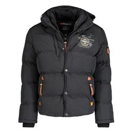 Geographical Norway Winterjacke "Verveine" in Schwarz - 63% | Gr&ouml;&szlig;e XL | Herren-plussize