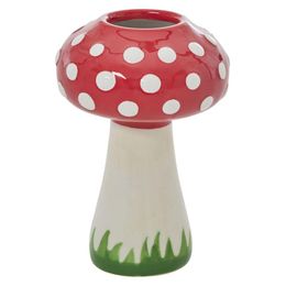 Rice Vase in Rot/ Creme - (H)12 x &Oslash; 8 cm - 16% | Kerzen-vasen
