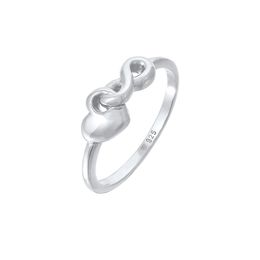 Elli Ring Herz, Infinity Damen Gr&ouml;&szlig;e 54 silber