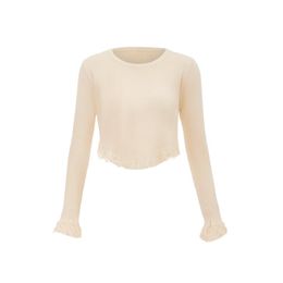 swirly Pullover Damen Gr&ouml;&szlig;e XS/S beige