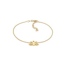 Elli Armband 'Lotusblume' Damen Gr&ouml;&szlig;e 16 gold