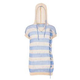 NALLY Pullover Damen Gr&ouml;&szlig;e XS/S beige / blau