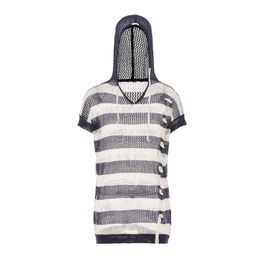 NALLY Pullover Damen Gr&ouml;&szlig;e XS/S marine / wollwei&szlig;