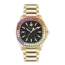 Philipp Plein Watches Uhr Damen Gr&ouml;&szlig;e One Size hellblau / gold / mauve / schwarz