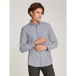 Calvin Klein Langarmhemd &raquo;POPLIN STRETCH STRIPE SHIRT&laquo; mit Streifenmuster und Logostickerei Ink XXL - N-Gr N-Gr XXL Langarmhemd im casual Stil,...