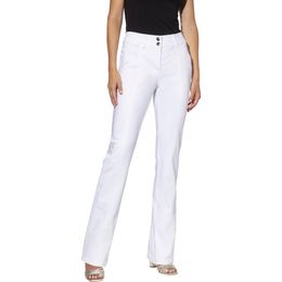Heine Damen Bootcuthose aus Techno-Stretch wei&szlig; Gr&ouml;&szlig;e 42