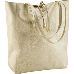 Heine Damen Tasche hellgoldfarben Gr&ouml;&szlig;e 0