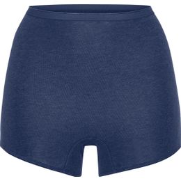 w&auml;schepur Damen Panty im Melange-Dessin 2x malve-meliert + 2x marine-meliert Gr&ouml;&szlig;e 40