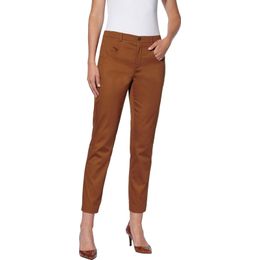 Heine Damen Stretch-Hose mit runden Taschen cognac Gr&ouml;&szlig;e 42