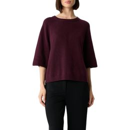 comma, Comma Damen Strickpullover mit weitem 3/4-Arm lila XL (42)